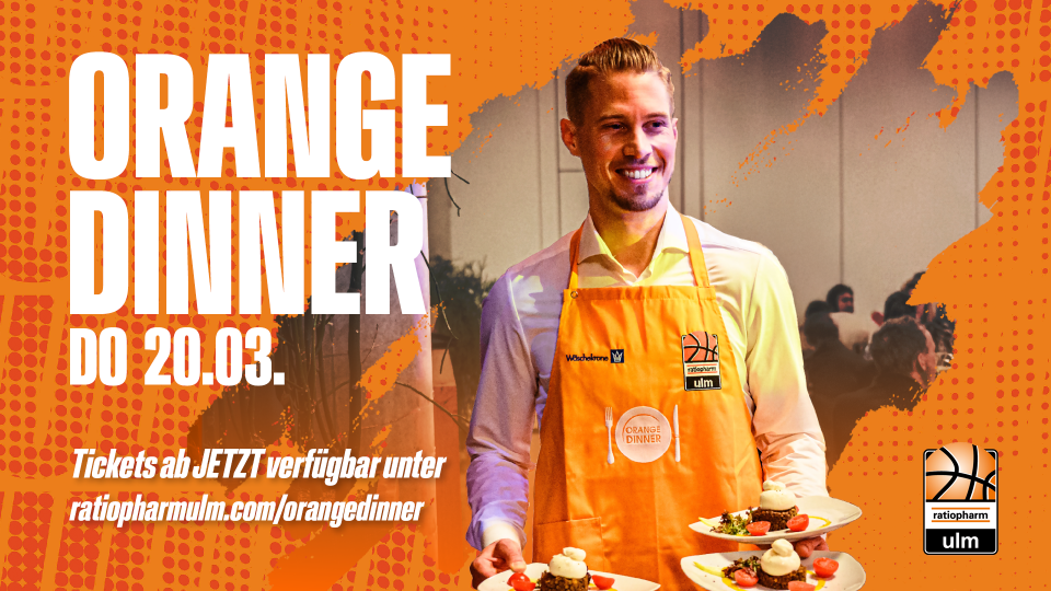 VORVERKAUF FÜR ORANGEDINNER 2025 IST GESTARTET